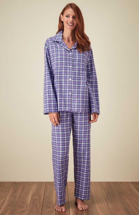 Tartan Brushed Cotton Pyjamas Bonsoir