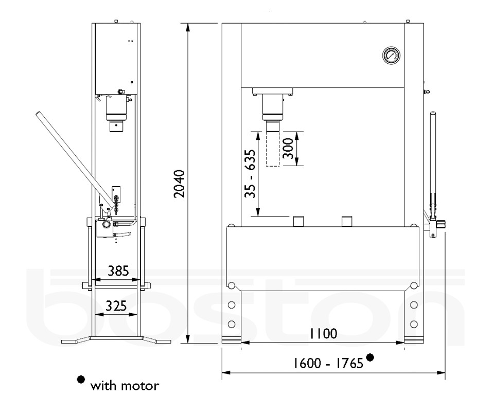 10T Hydraulic Press for Heavy Duty Industry Applications - Boston ...