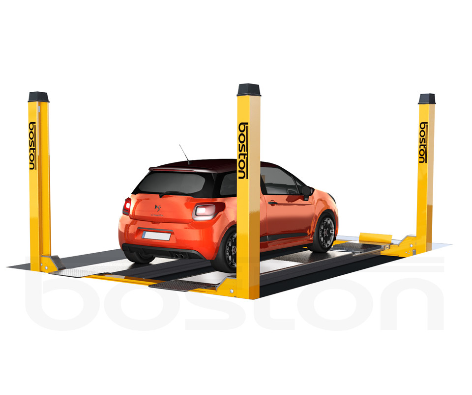 4T Four Post Wheel Alignment Lift - 4.8m Platform | Boston Garage Equipment