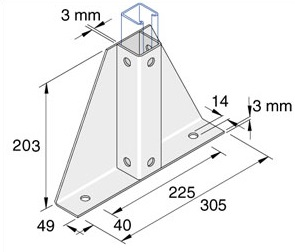 Gusseted Bracket Single Socket - Fixmart