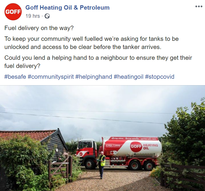 Your heating oil is on the way - Goff Petroleum